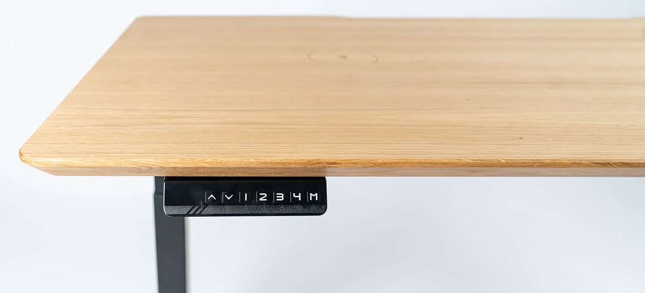 Tabula Sense Pi desk, tabletop covered with natural vener / Home office ...