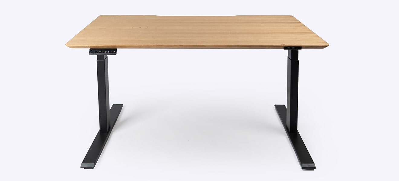 Tabula Sense Pi desk, tabletop covered with natural vener / Home office ...