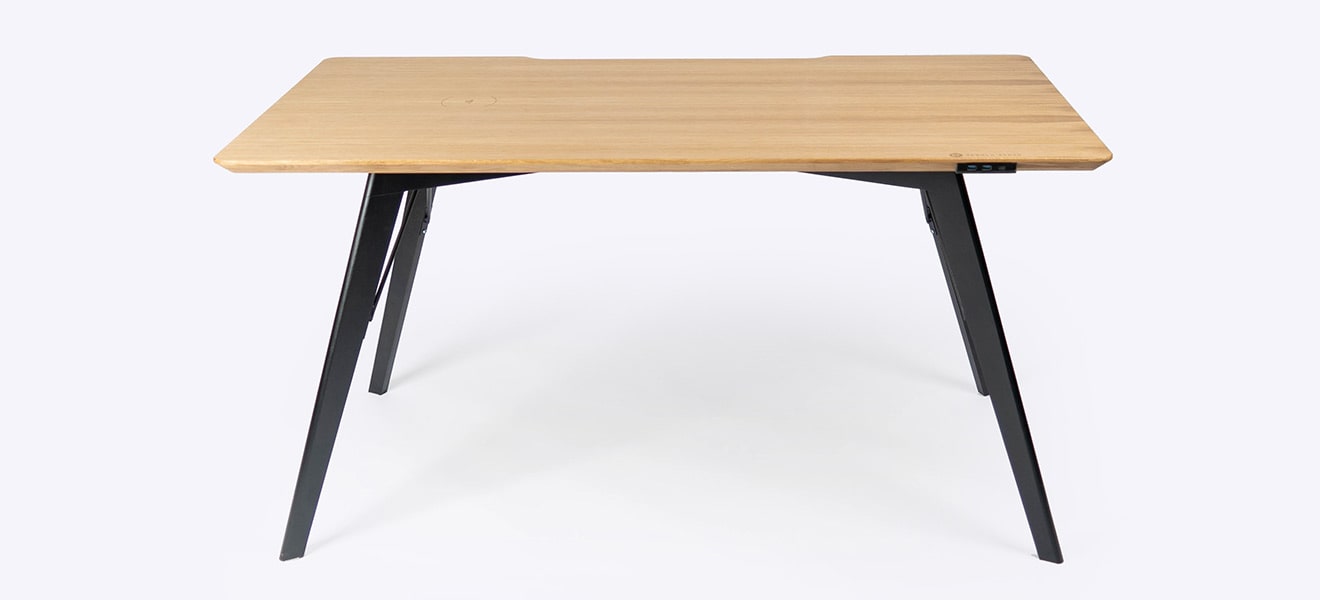 Tabula Sense Pi desk, tabletop covered with natural vener / Home office ...