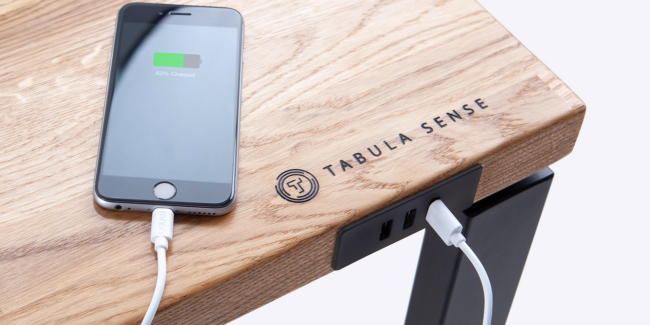 Smart Office rectangular desk with an oak top / Office desks / Catalog